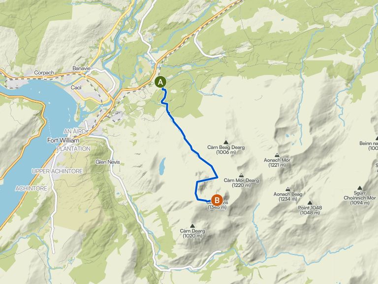 Ben Nevis via the Ledge Route | hike | Komoot